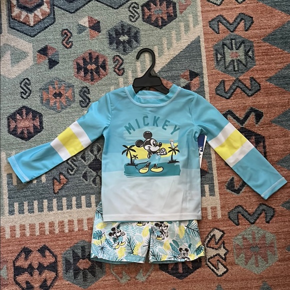 Disney | Swim | Nwt Disney Junior Mickey Mouse 2 Piece Swim Set | Poshmark